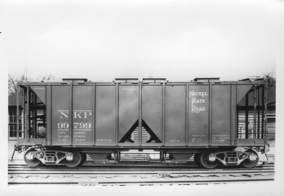 NKP Covered Hopper 99799 Builders Photo 1940 | The Nickel Plate Archive