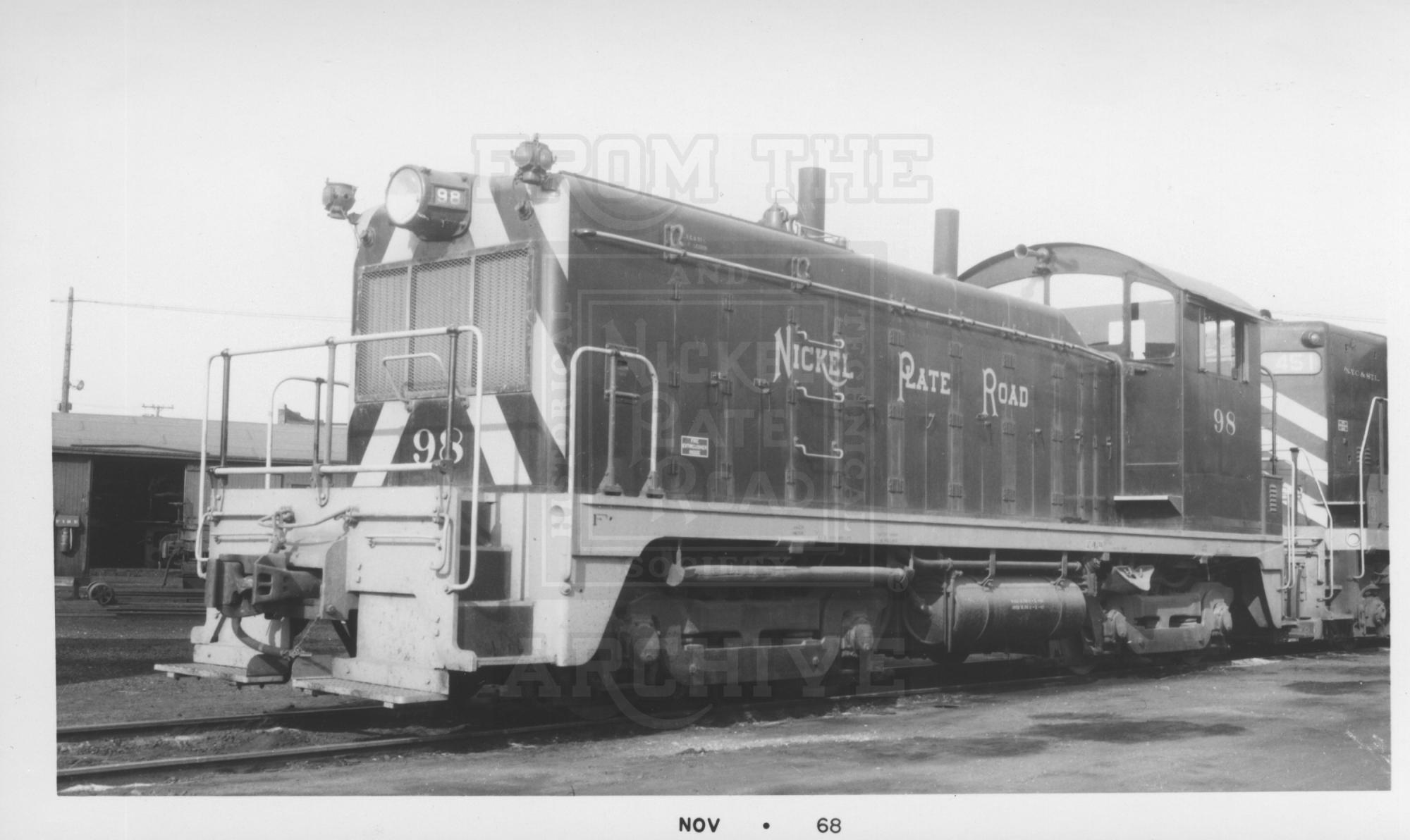 NKP NW2 98 Muncie IN 6-29-1961 | The Nickel Plate Archive