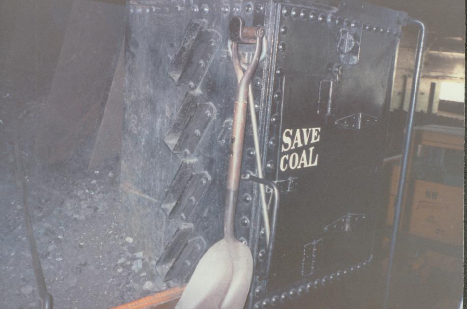587 inside coal bin | The Nickel Plate Archive