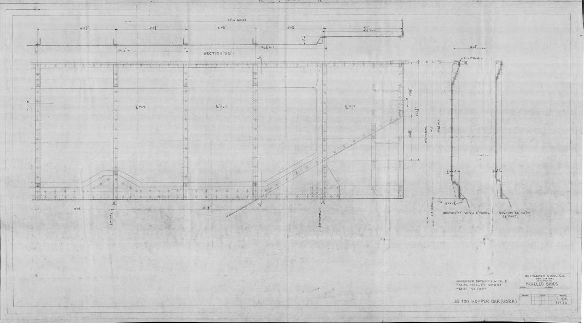 Beth 11736 Paneled Sides Hopper - 2 Bay - 55 tons | The Nickel Plate ...