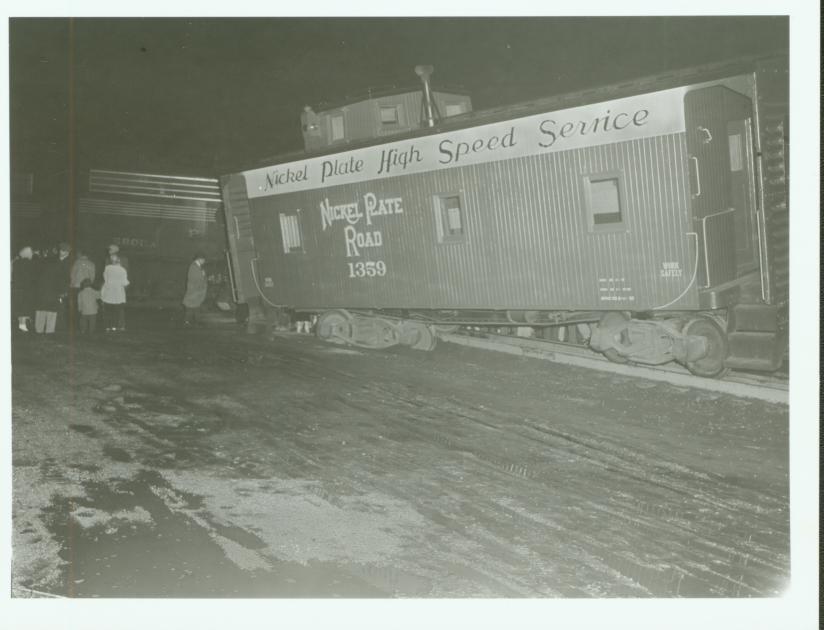 Clover Leaf Wreck Frankfort IN Caboose 1359 | The Nickel Plate Archive
