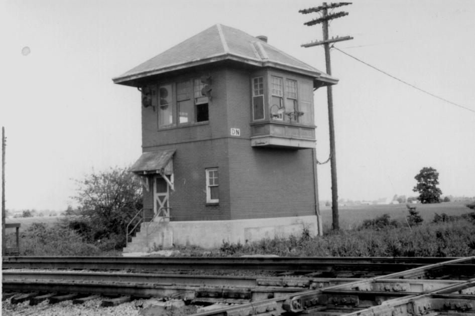 Crossing Tower Maple Grove O. NW 6-01-75 | The Nickel Plate Archive