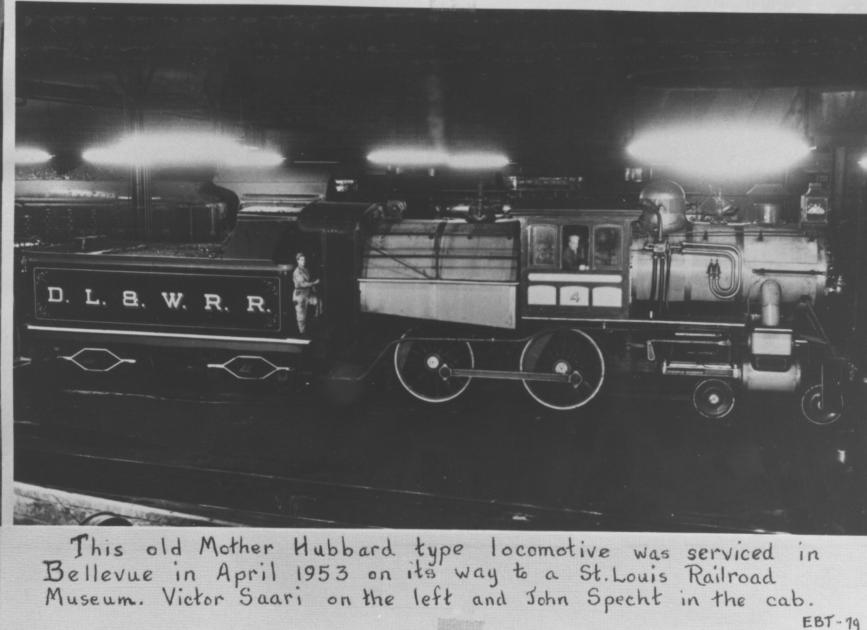 D&H 952 Bellevue OH Roundhouse 4-1953 | The Nickel Plate Archive
