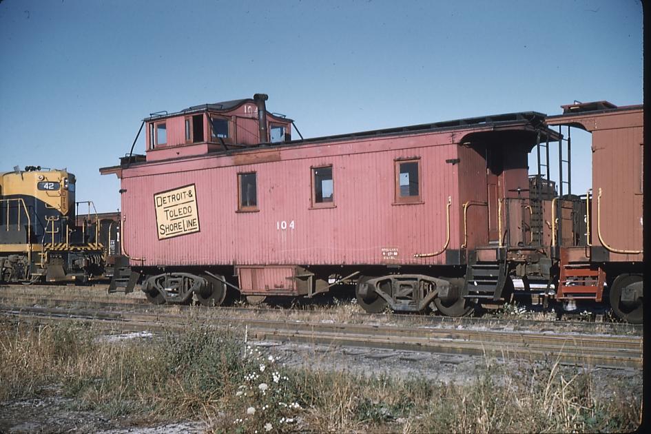 D&TSL Caboose 104 Lang Yard OH 10-7-1960 NKPHTS | The Nickel Plate Archive