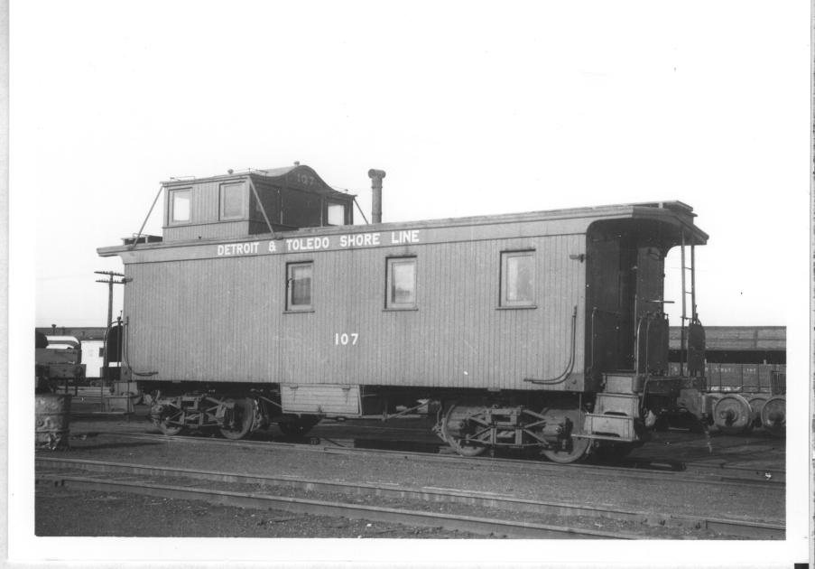 D&TSL Caboose 107 Lang Yard OH 4-23-1939 | The Nickel Plate Archive