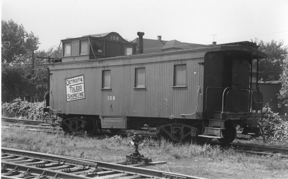 D&TSL Caboose 108 Right front view 1955 | The Nickel Plate Archive