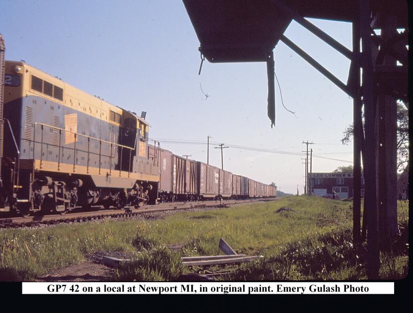 D&TSL GP7 42 Newport MI 6-1961 | The Nickel Plate Archive