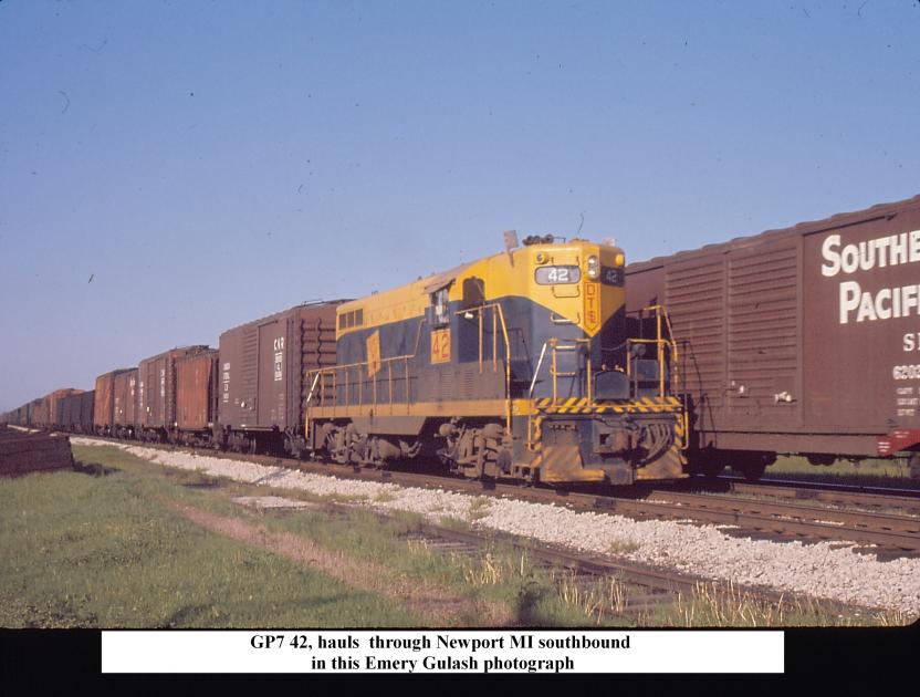 D&TSL GP7 42 Newport MI southbound 6-61 | The Nickel Plate Archive