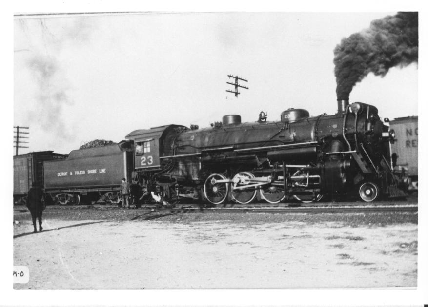 D&TSL Steam 2-8-2 23 Detroit MI 1947 | The Nickel Plate Archive