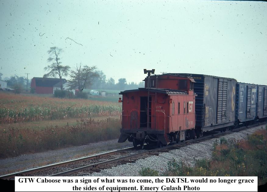 GTW Caboose Southbound on the D&TSL 10-1978 | The Nickel Plate Archive
