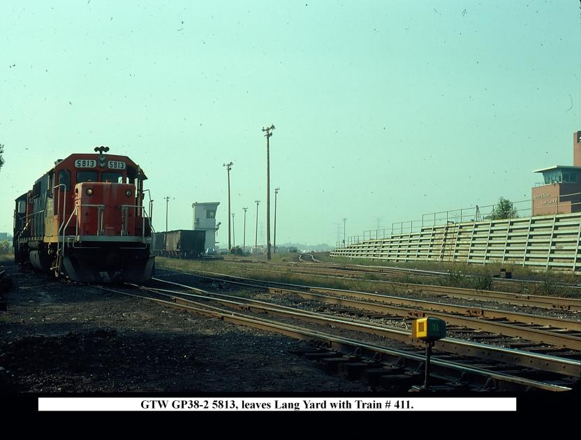GTW GP38-2 5813 Lang Yard Train # 411 9-12-79 | The Nickel Plate Archive