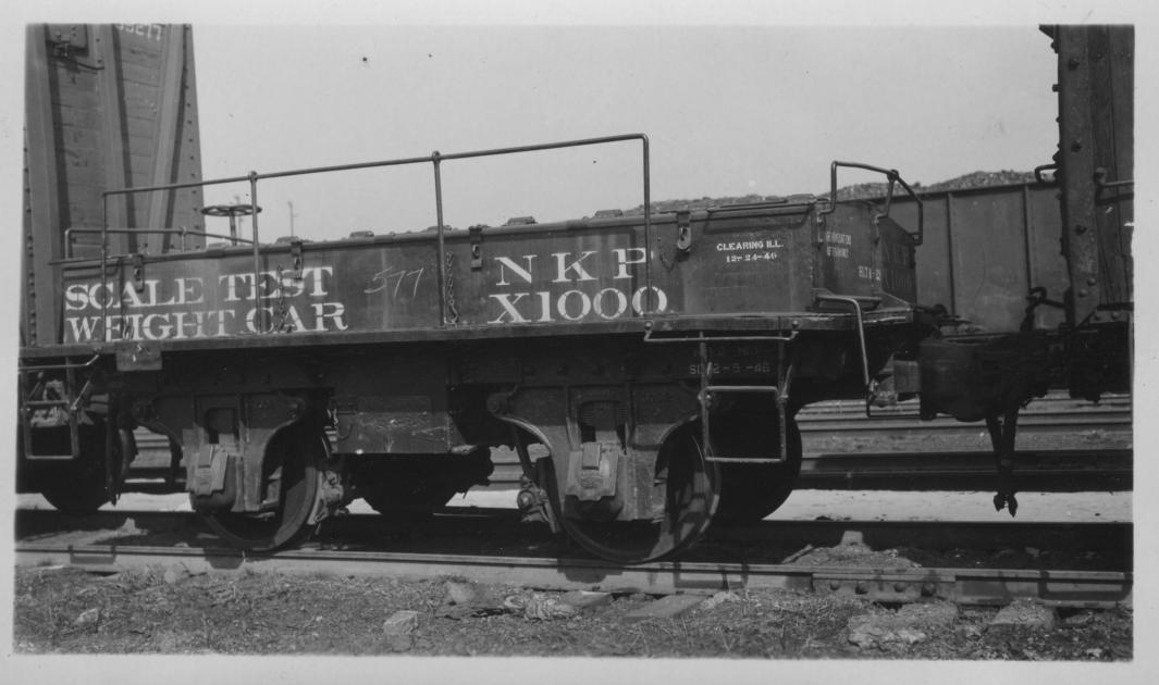 MofW X1000 Scale Test Car Conneaut OH 3-19-1947 | The Nickel Plate Archive