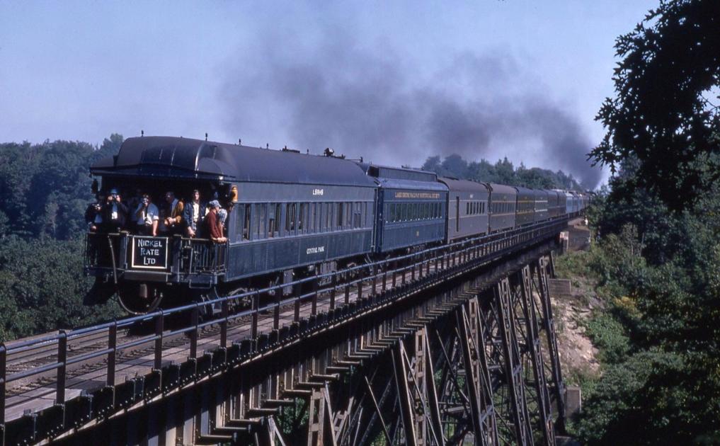 NICKEL PLATE LIMITED on 18 Mile Creek bridge with NKP 759 Sept 1968 BSA ... NICKEL PLATE LIMITED on 18 Mile Creek bridge with NKP 759 Sept 1968 BSA ...