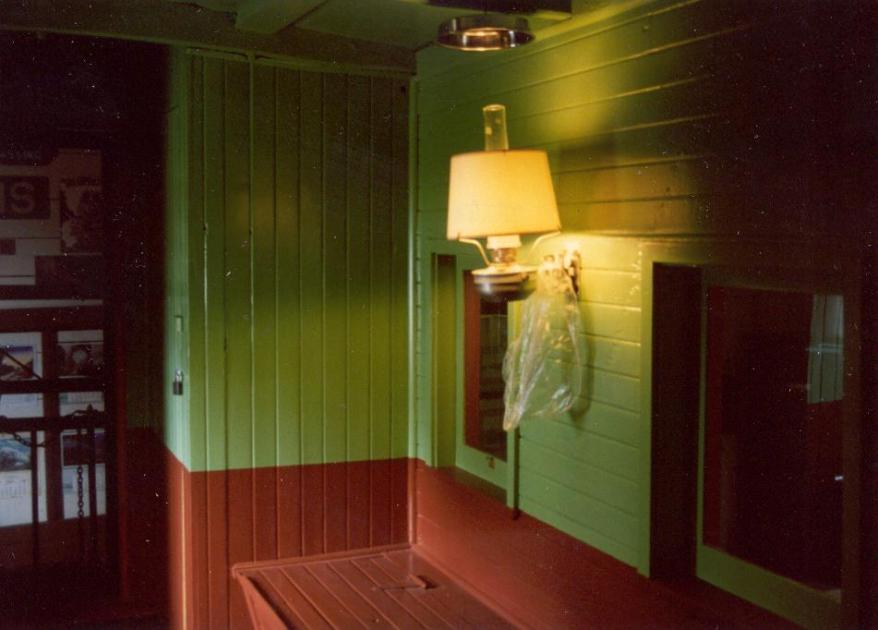 NKP #1047 Wdn Cab Inside Bunk End | The Nickel Plate Archive