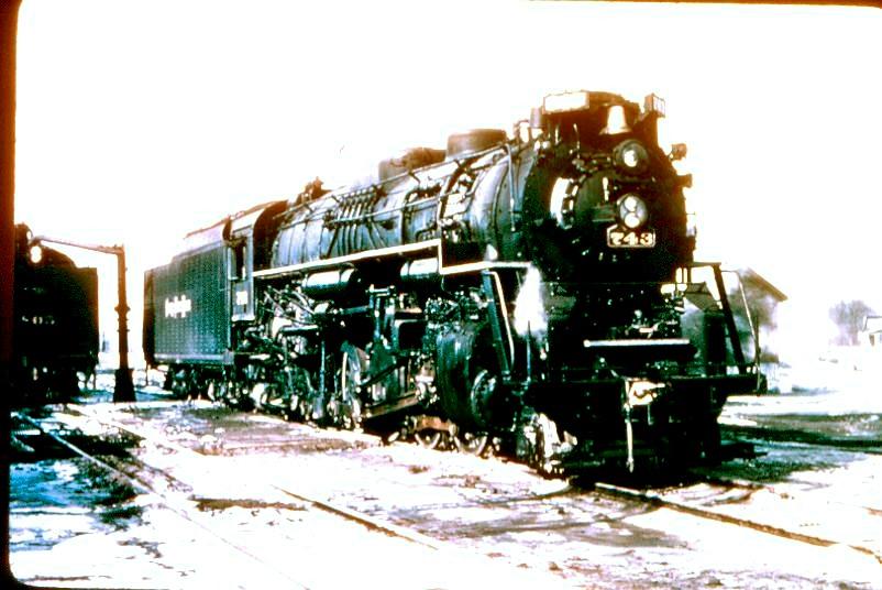 NKP 2-8-4 #743 Ft Wayne IN Wnter1954 | The Nickel Plate Archive