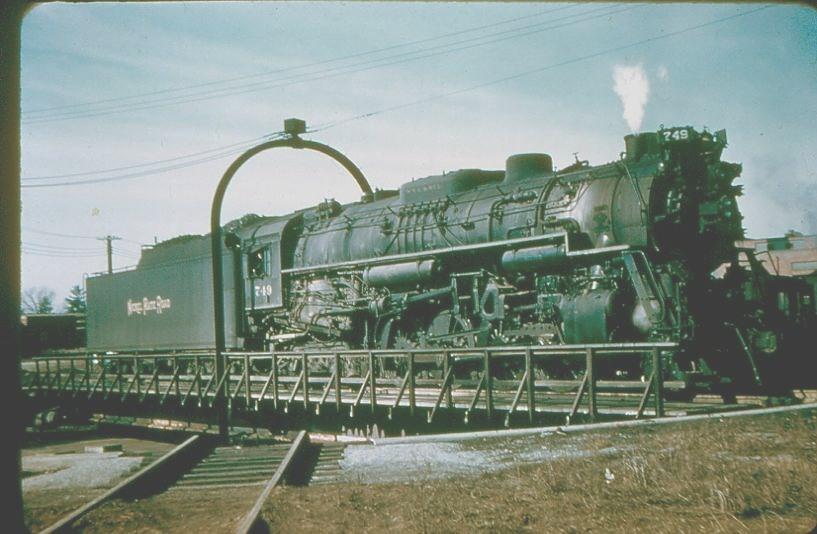 NKP 2-8-4 #749 Bellevue OH 1957 | The Nickel Plate Archive
