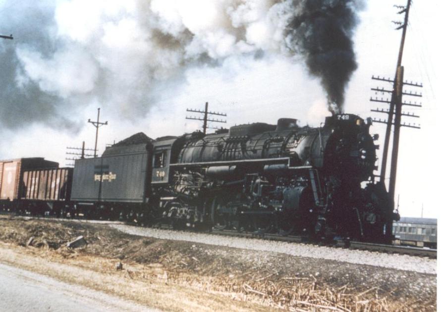 NKP 2-8-4 #749 Bellevue OH Fall 1957 | The Nickel Plate Archive