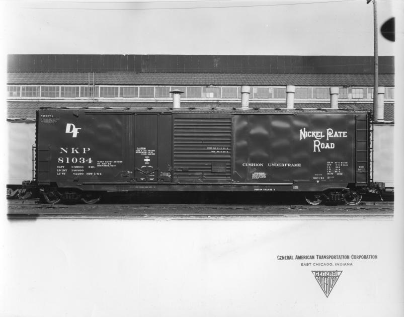 NKP 50ft Boxcar 50ft 81034 Builders Photo 1964 | The Nickel Plate Archive