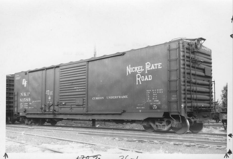 NKP 50ft Boxcar 50ft 81589 Conneaut OH 9-27-1966 | The Nickel Plate Archive