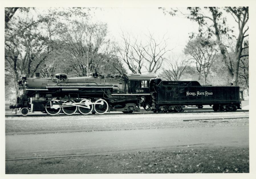 NKP 639 Bloomington IL before fencing | The Nickel Plate Archive