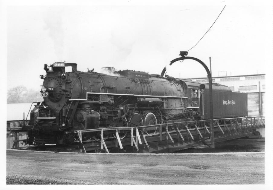 NKP 765 Bellevue OH 5-1-80 on turntable | The Nickel Plate Archive
