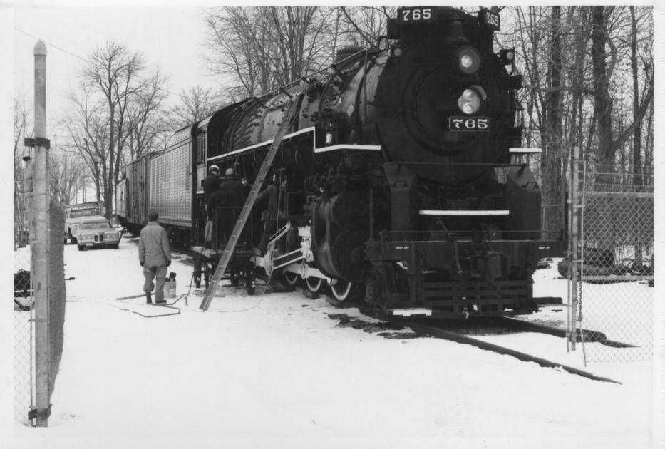 NKP 765 New Haven IN 1-24-1976 | The Nickel Plate Archive