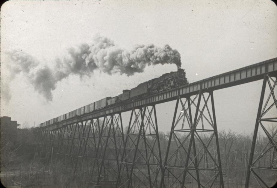 NKP Berkshire on Viaduct PTH | The Nickel Plate Archive