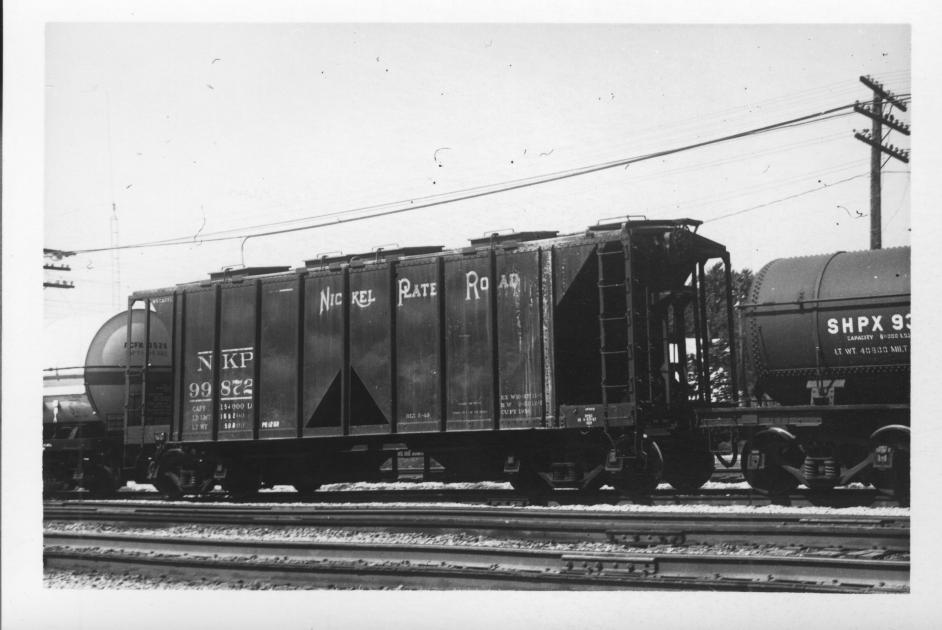NKP Covered Hopper 99872 Bellevue OH 8-24-1969 | The Nickel Plate Archive