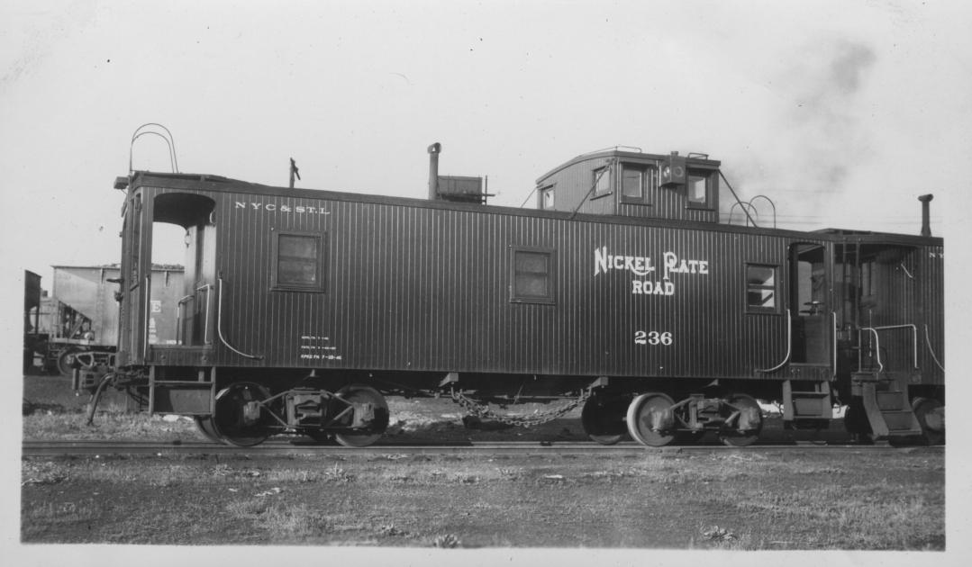 NKP Caboose 236 Delphos OH 6-8-1947 | The Nickel Plate Archive