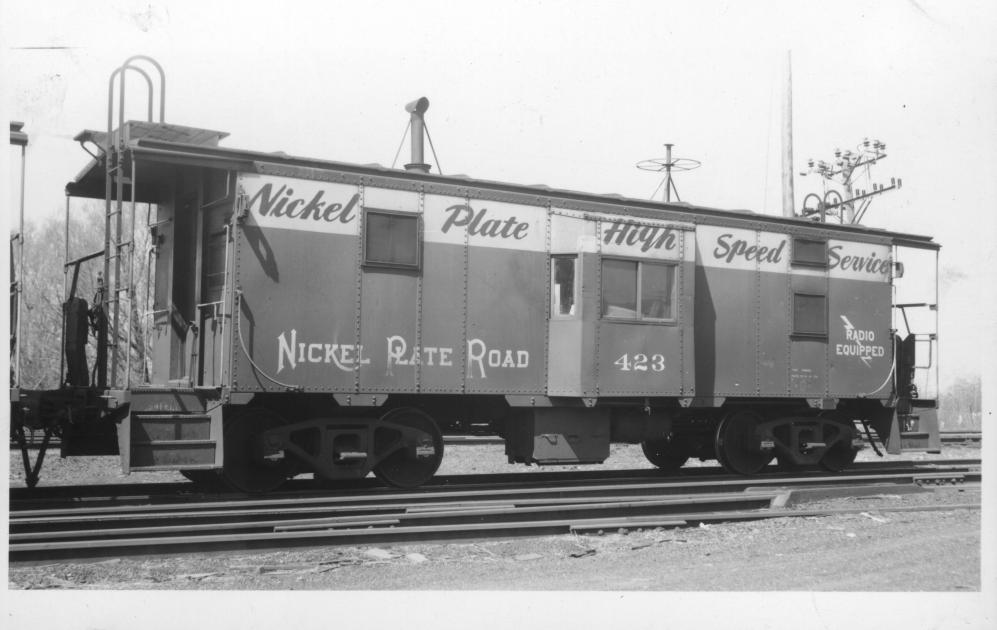 NKP Caboose 423 Conneaut OH 4-28-1967 | The Nickel Plate Archive