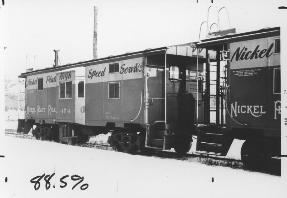NKP Caboose 474 Muncie IN 12-1962 | The Nickel Plate Archive