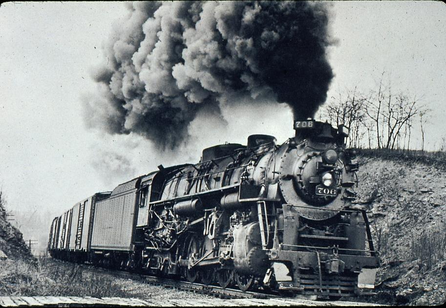 NKP Class S 706 Scio OH 5-1957 | The Nickel Plate Archive