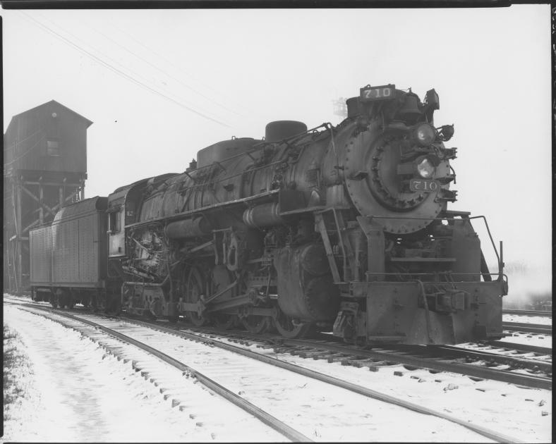 NKP Class S 710 Brester OH 1956 NKPHTS | The Nickel Plate Archive