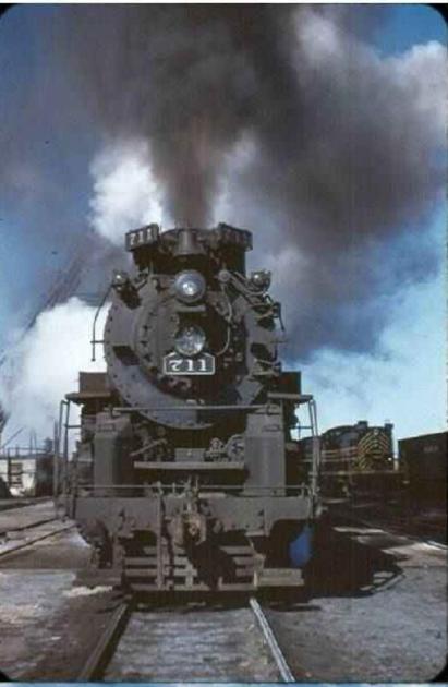 NKP Class S 711 Frankfort IN Headon 5-1955 | The Nickel Plate Archive