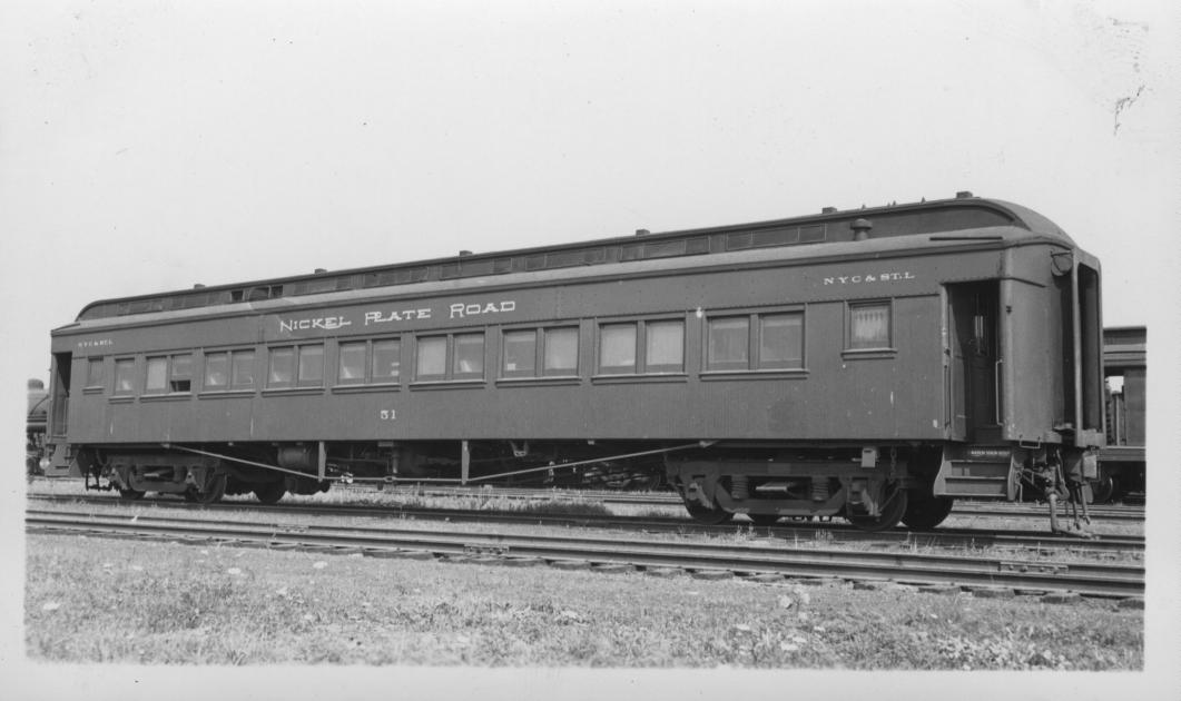 NKP Coach 51 Conneaut OH 8-6-47 | The Nickel Plate Archive