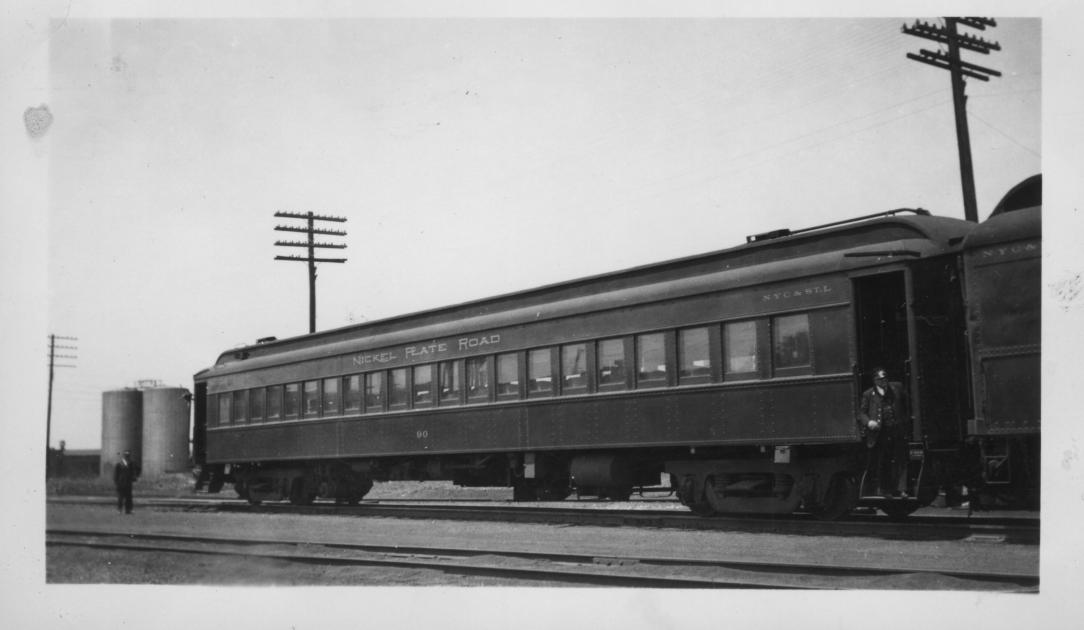 NKP Coach 90 Frankfort IN 5-30-1949 | The Nickel Plate Archive