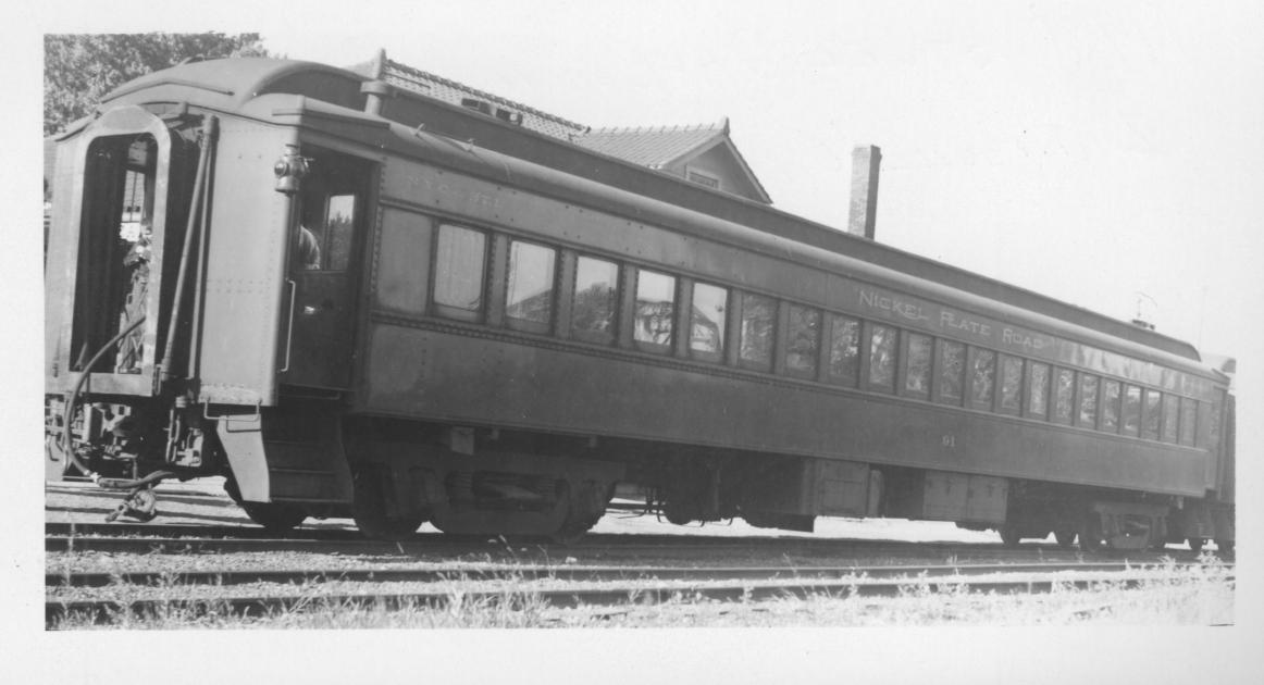 NKP Coach 91 Zanesville OH 6-10-1949 | The Nickel Plate Archive