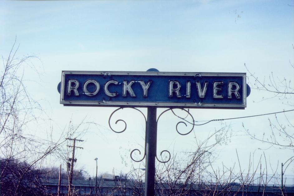 NKP Depot Rocky River OH Sign 3-27-1966 | The Nickel Plate Archive