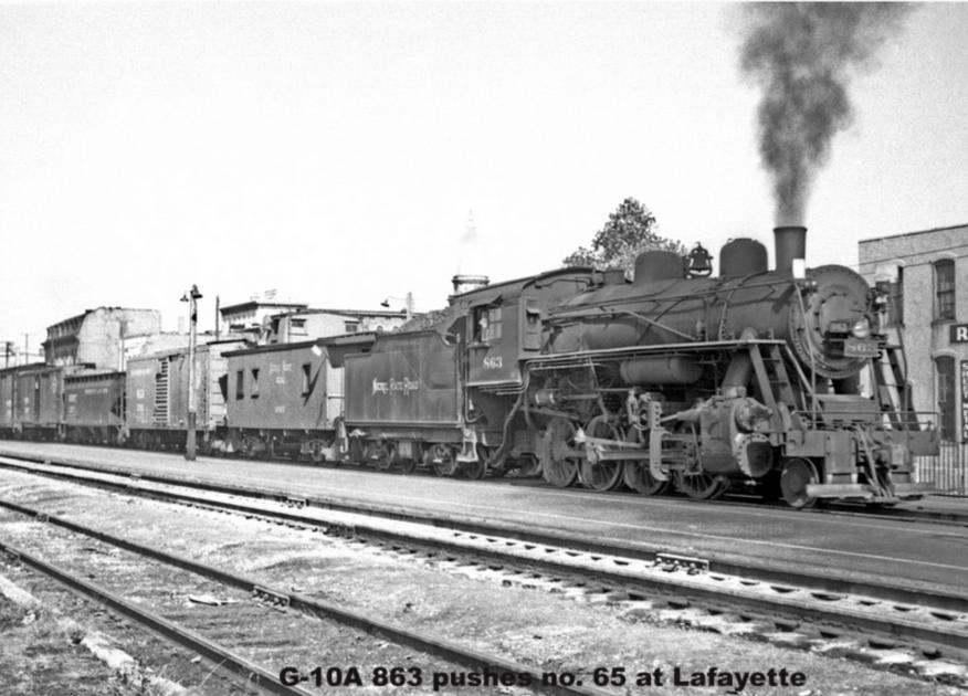 NKP G-10a 863 Lafayette IN 1950's | The Nickel Plate Archive