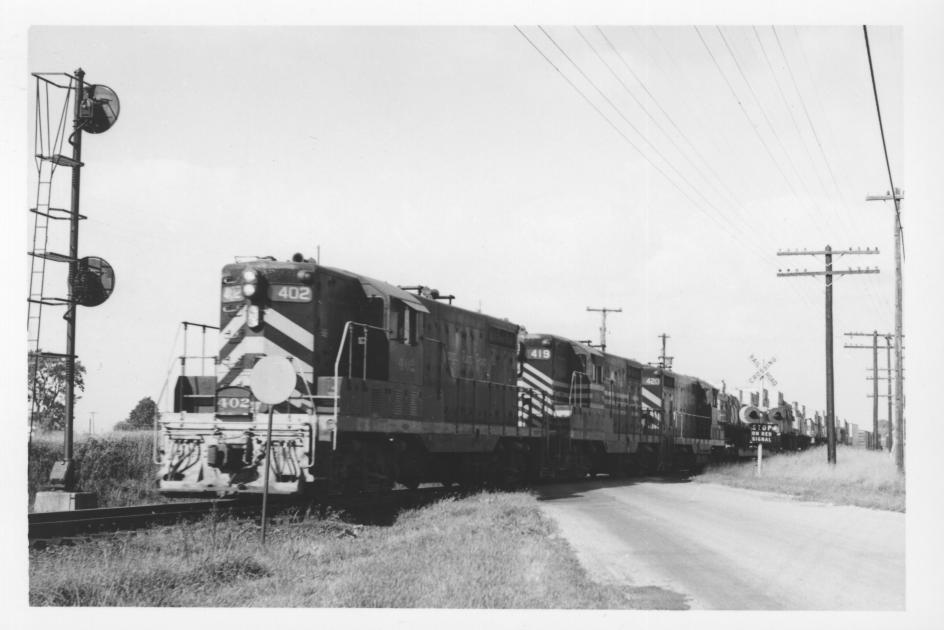 NKP GP7 402 Bellevue OH 9-26-1965 HAM | The Nickel Plate Archive