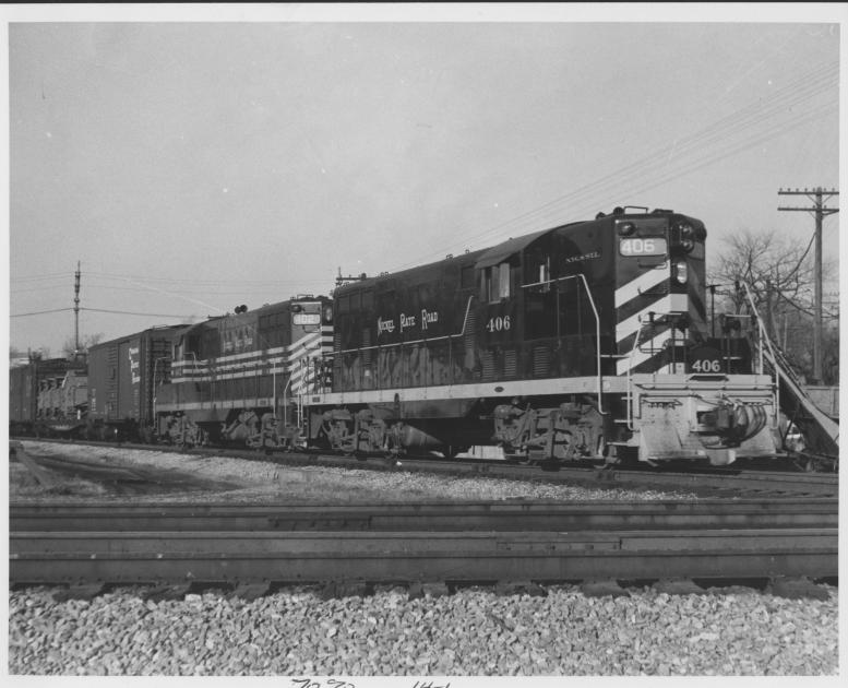 NKP GP7 406 Plymouth IN 11-21-1959 | The Nickel Plate Archive