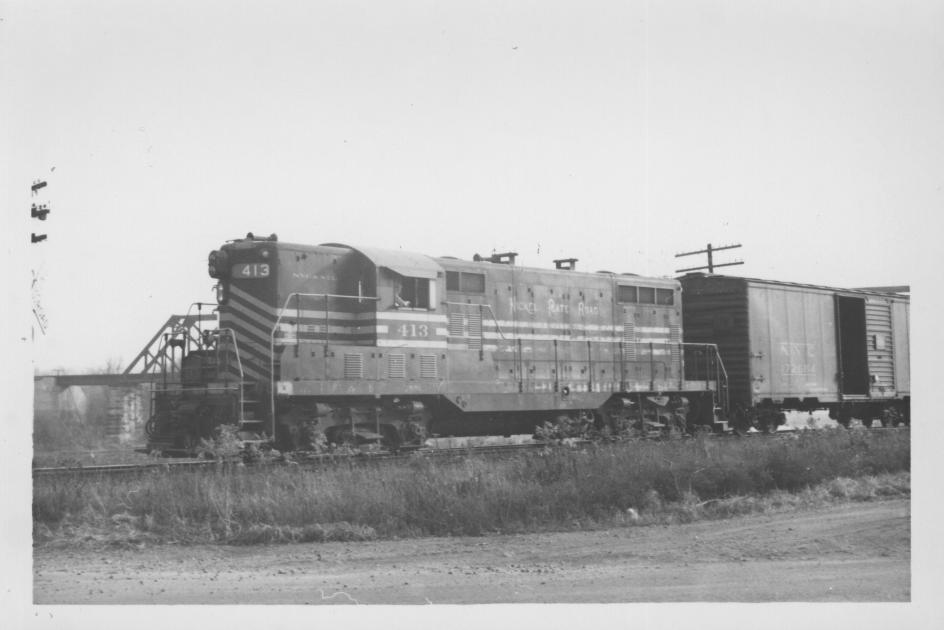 NKP GP7 413 Fremont OH 11-4-1964 | The Nickel Plate Archive