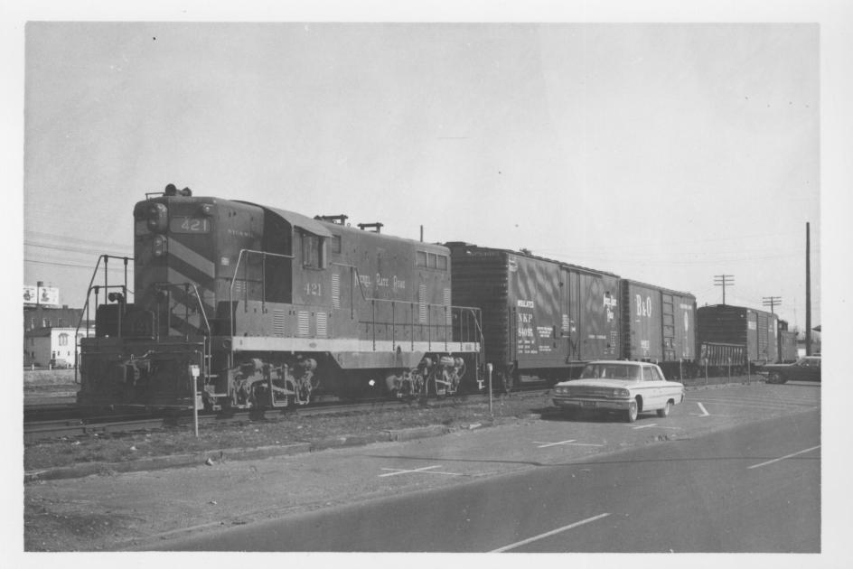 NKP GP7 421 Fremont OH 2-19-1962 | The Nickel Plate Archive