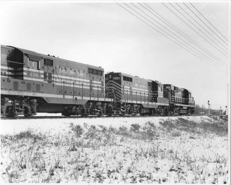 NKP GP7 436 with 431 and RS11 860 going away JJW | The Nickel Plate Archive