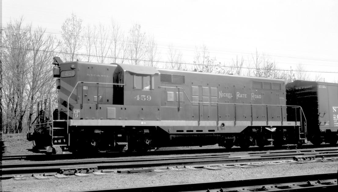 NKP GP9 459 Muncie IN 5-4-1961 HNP | The Nickel Plate Archive