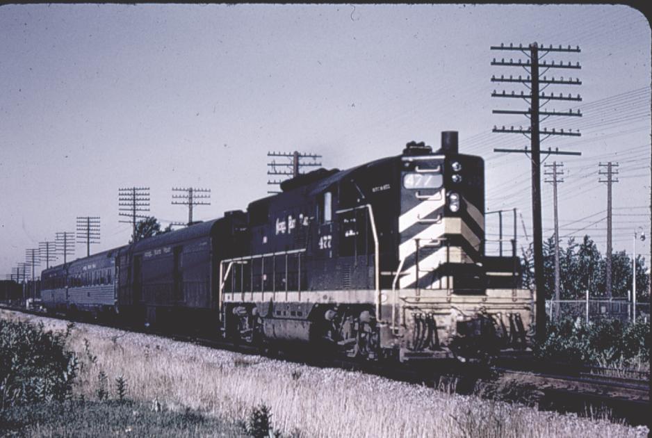 NKP GP9 477 NKP District eb passenger train | The Nickel Plate Archive