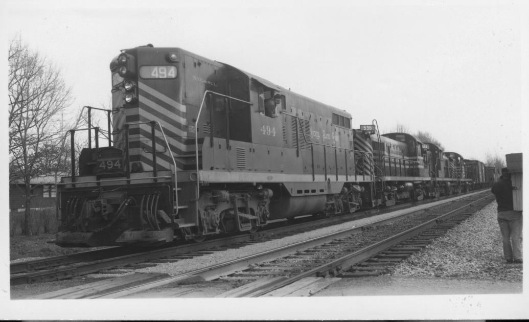 NKP GP9 494 Muncie IN 4-5-1960 | The Nickel Plate Archive