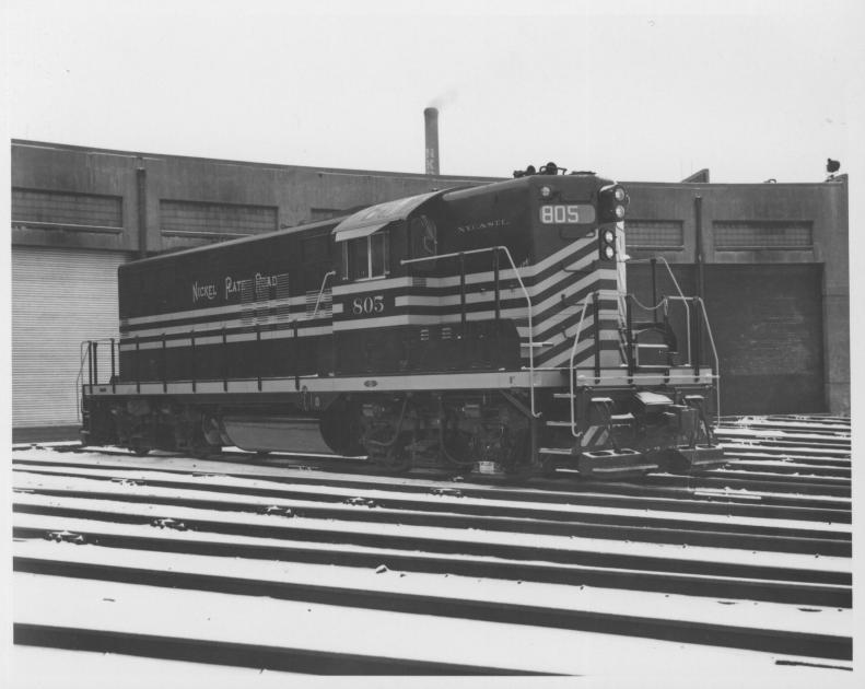 NKP GP9 805 Bellevue OH 1958 #1 NKPHTS | The Nickel Plate Archive