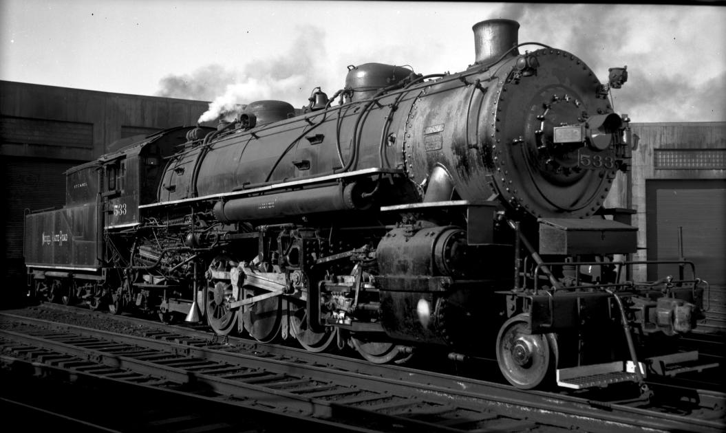 NKP H-5b 533 Bellevue OH November 1954 | The Nickel Plate Archive