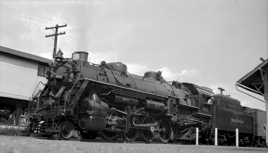 NKP H-6b 613 Left front view IMC Dist WST | The Nickel Plate Archive